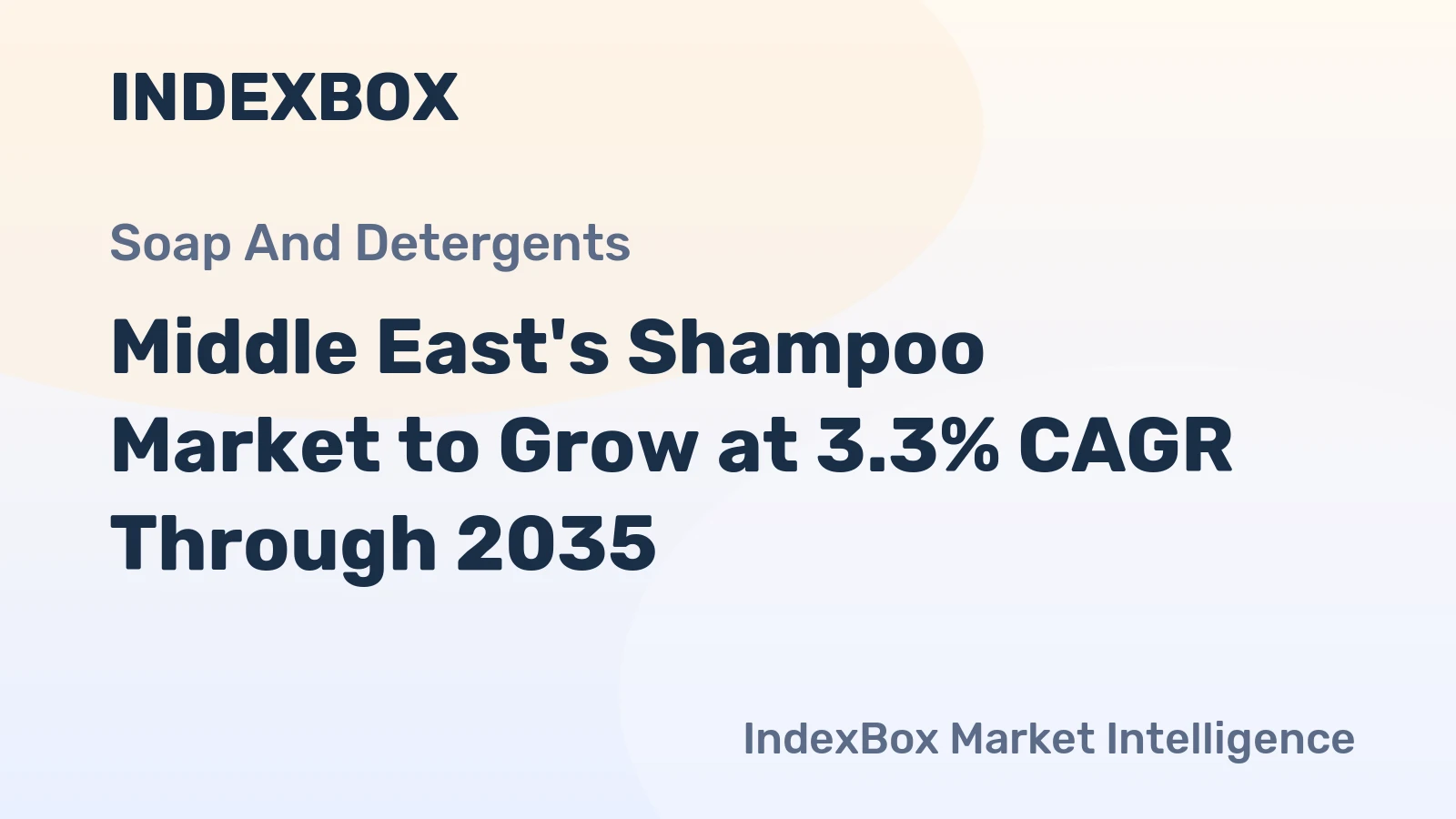 Middle East's Shampoo Market to Grow at 3.3% CAGR Through 2035