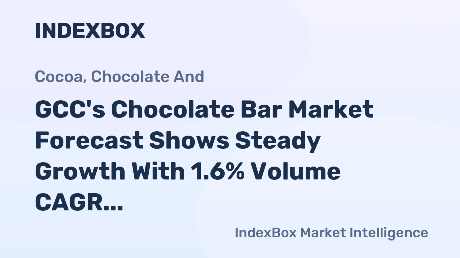 GCC's Chocolate Bar Market Forecast Shows Steady Growth With 1.6% Volume CAGR Through 2035