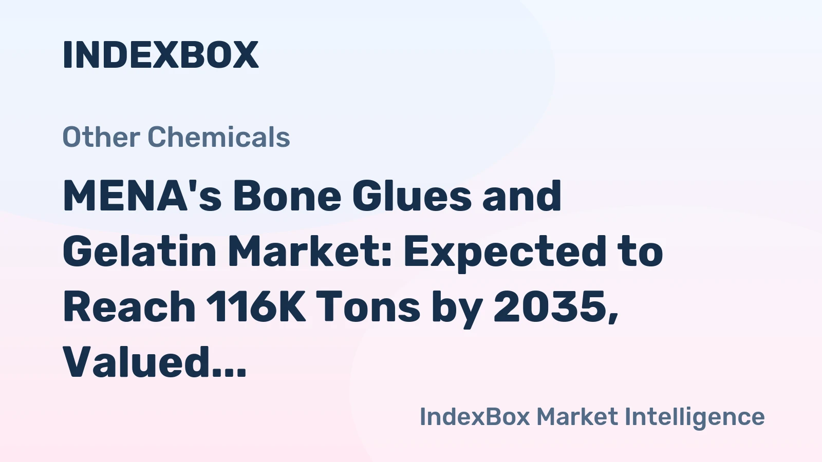 MENA's Bone Glues and Gelatin Market: Expected to Reach 116K Tons by 2035, Valued at $678M
