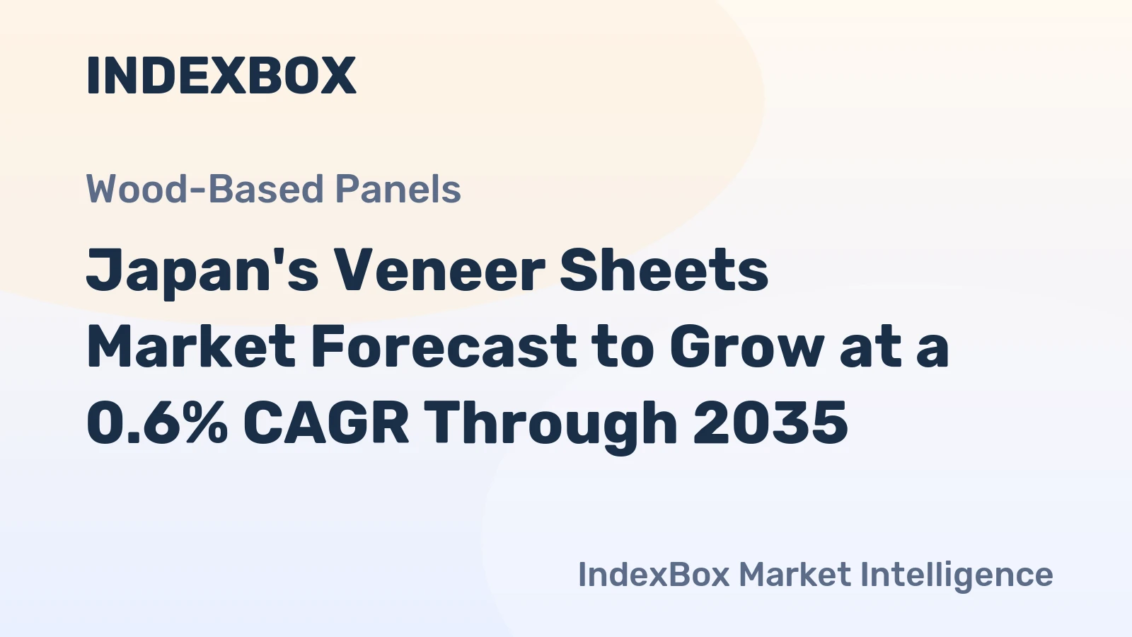 Japan's Veneer Sheets Market Forecast to Grow at a 0.6% CAGR Through 2035