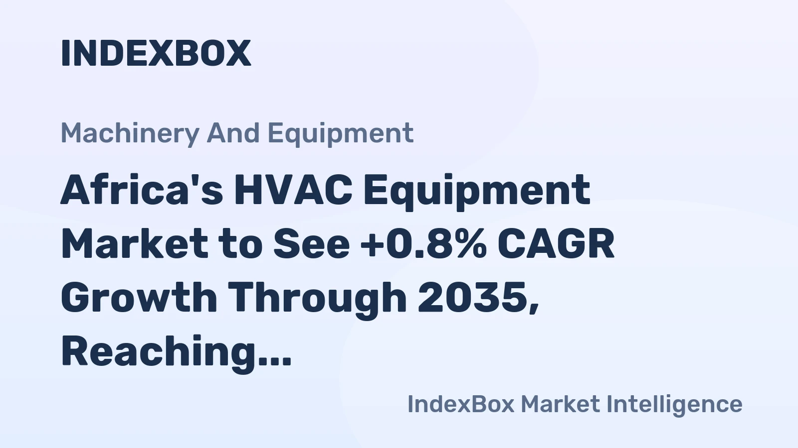 Africa's HVAC Equipment Market to See +0.8% CAGR Growth Through 2035, Reaching $27.4B in Value