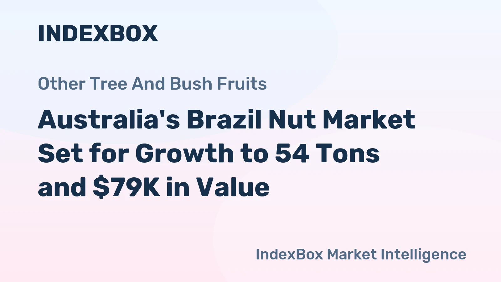 Australia's Brazil Nut Market Set for Growth to 54 Tons and $79K in Value
