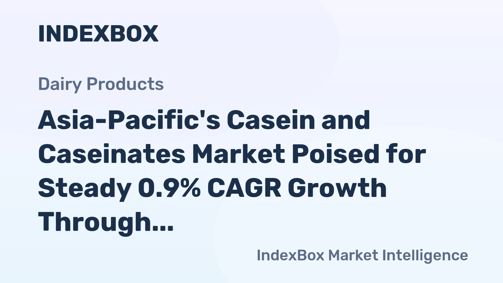 Asia-Pacific's Casein and Caseinates Market Poised for Steady 0.9% CAGR Growth Through 2035