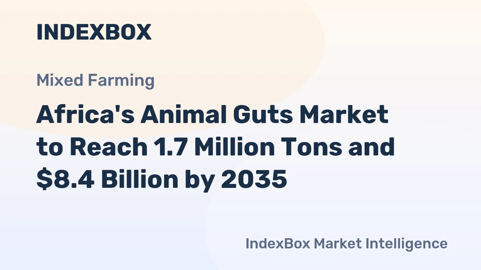 Africa's Animal Guts Market to Reach 1.7 Million Tons and $8.4 Billion by 2035