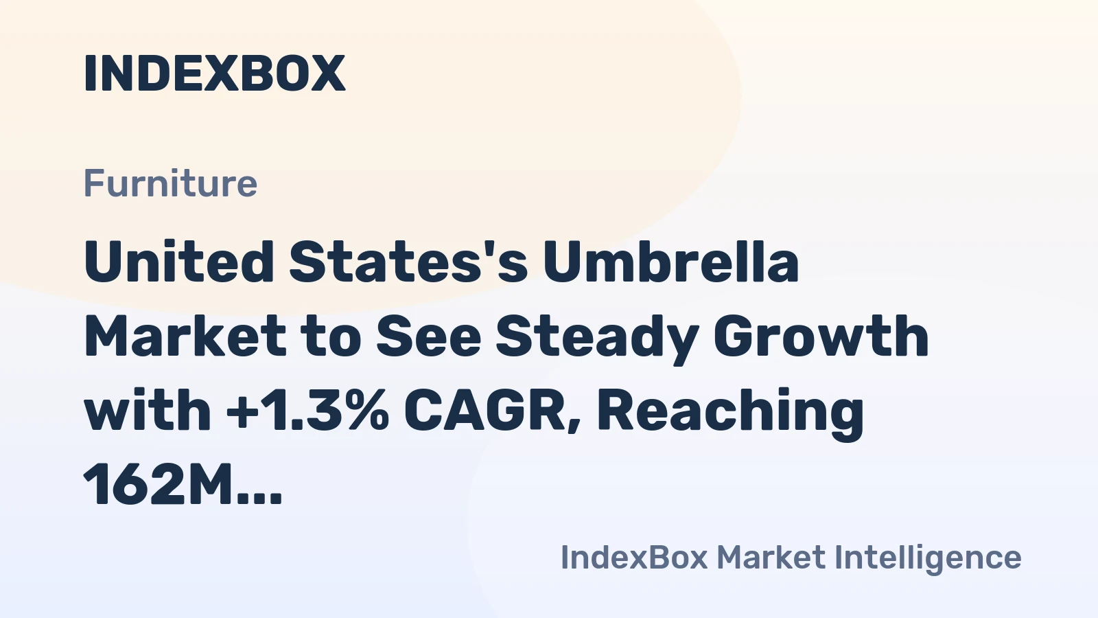 United States's Umbrella Market to See Steady Growth with +1.3% CAGR, Reaching 162M Units by 2035
