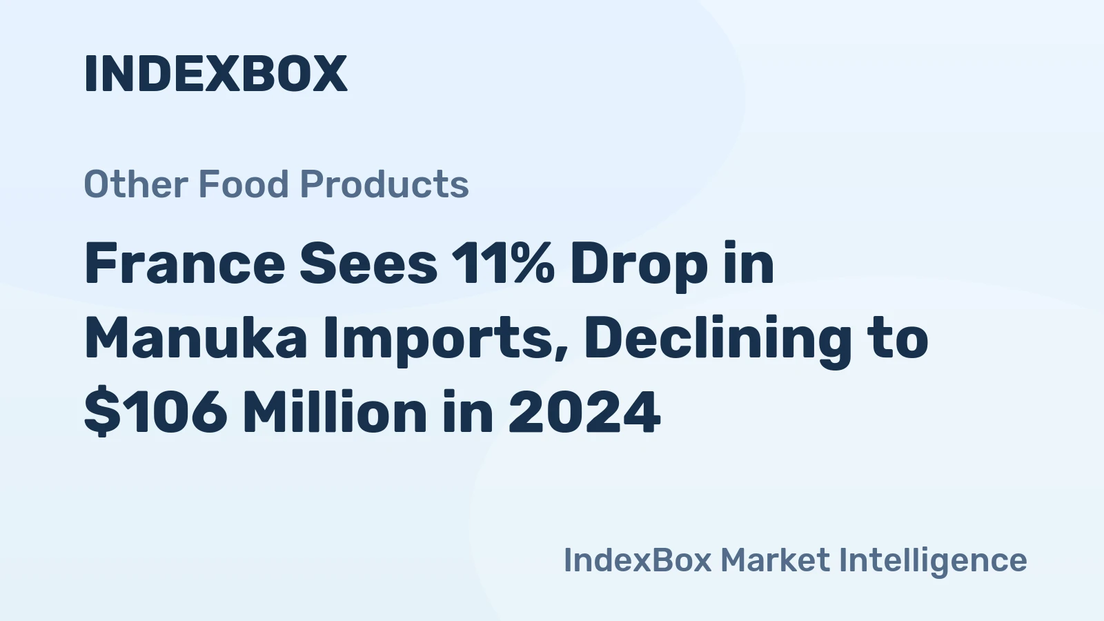 France Sees 11% Drop in Manuka Imports, Declining to $106 Million in 2024