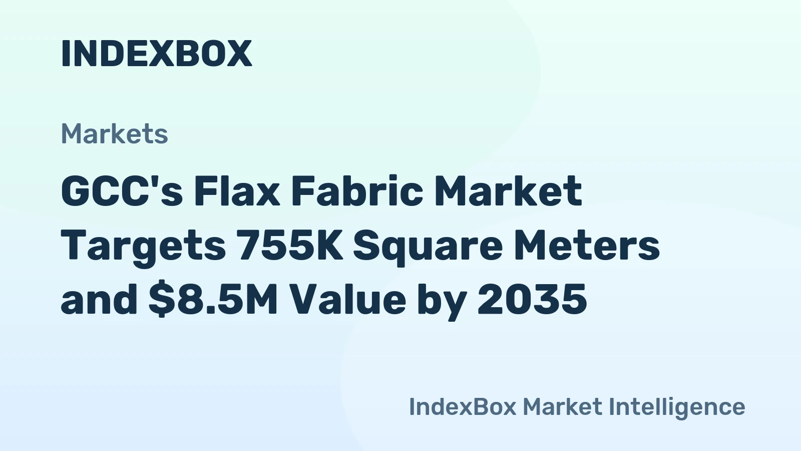 GCC's Flax Fabric Market Targets 755K Square Meters and $8.5M Value by 2035
