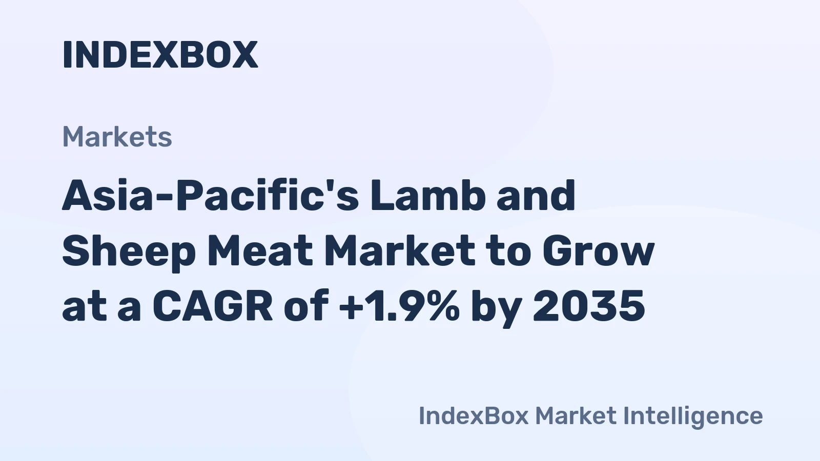Asia-Pacific's Lamb and Sheep Meat Market to Grow at a CAGR of +1.9% by 2035