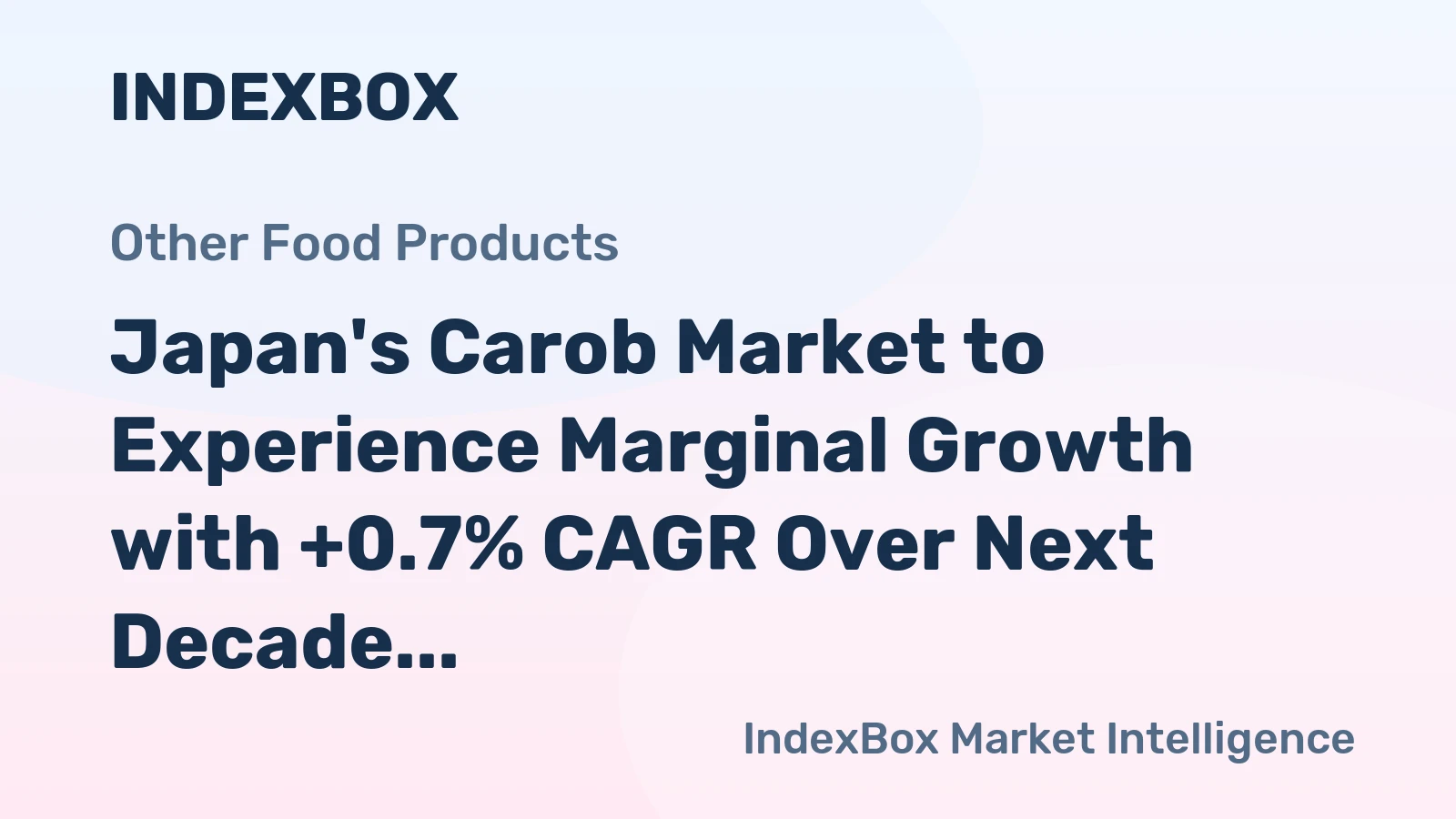 Japan's Carob Market to Experience Marginal Growth with +0.7% CAGR Over Next Decade
