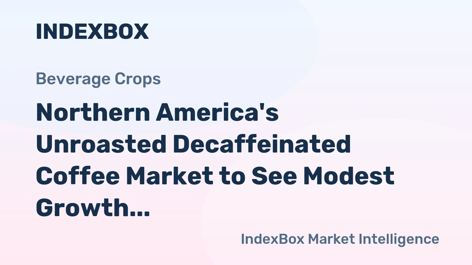 Northern America's Unroasted Decaffeinated Coffee Market to See Modest Growth with 0.3% CAGR Through 2035