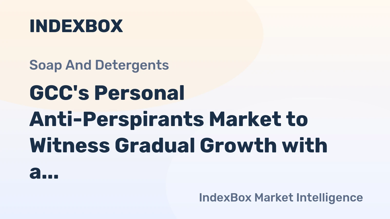 GCC's Personal Anti-Perspirants Market to Witness Gradual Growth with a CAGR of 0.5% from 2024 to 2035