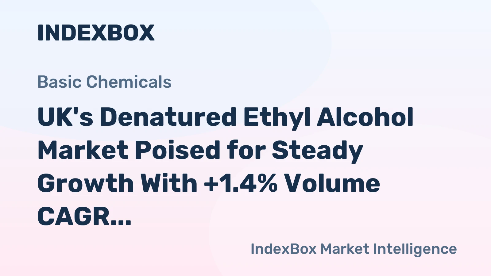UK's Denatured Ethyl Alcohol Market Poised for Steady Growth With +1.4% Volume CAGR Through 2035