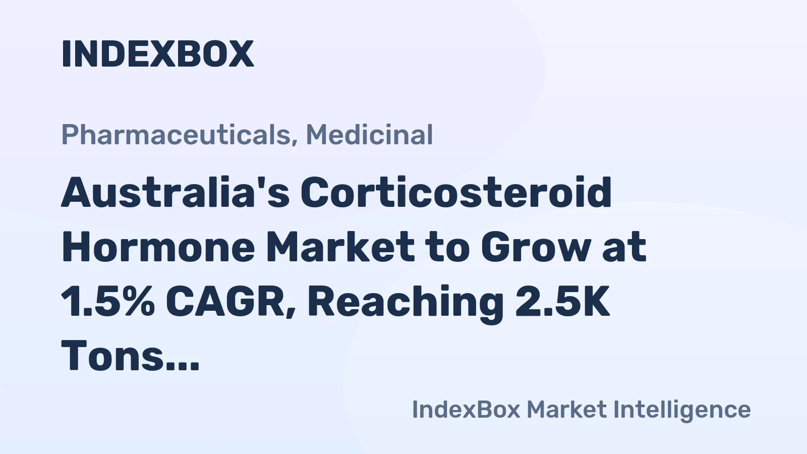 Australia's Corticosteroid Hormone Market to Grow at 1.5% CAGR, Reaching 2.5K Tons by 2035
