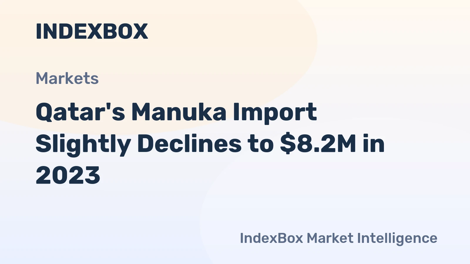 Qatar's Manuka Import Slightly Declines to $8.2M in 2023
