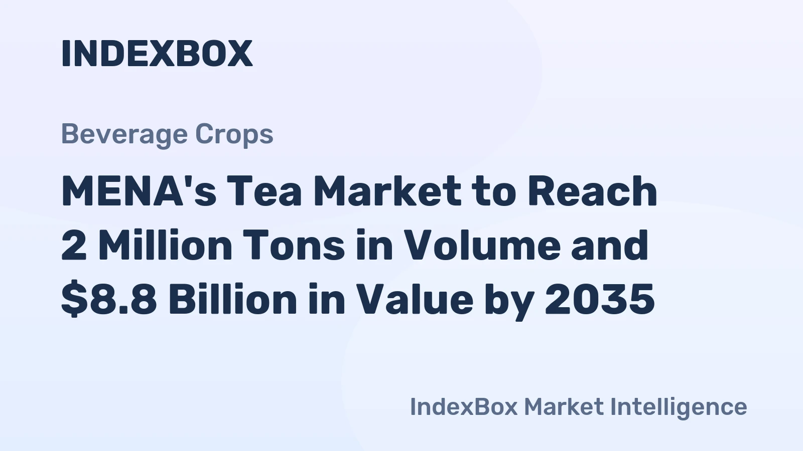 MENA's Tea Market to Reach 2 Million Tons in Volume and $8.8 Billion in Value by 2035