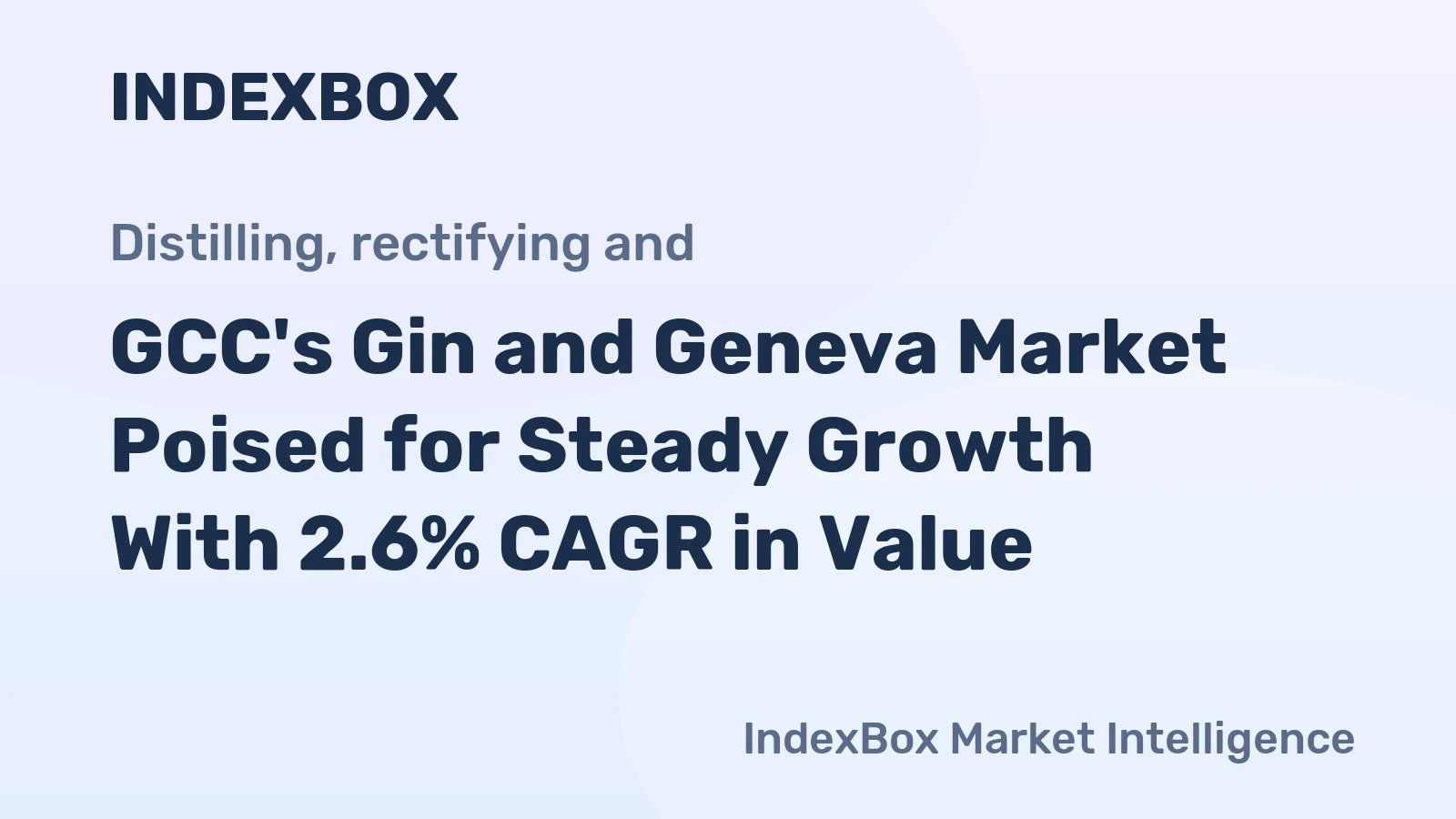 GCC's Gin and Geneva Market Poised for Steady Growth With 2.6% CAGR in Value