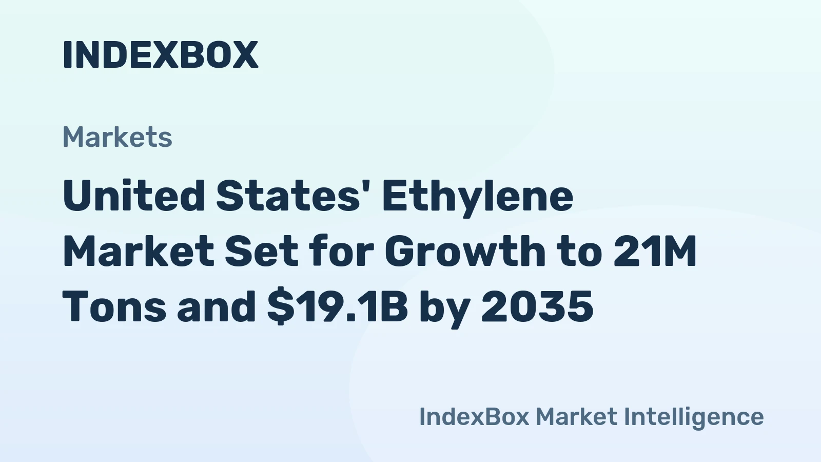 United States' Ethylene Market Set for Growth to 21M Tons and $19.1B by 2035