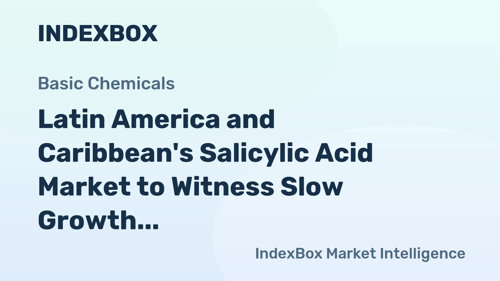 Latin America and Caribbean's Salicylic Acid Market to Witness Slow Growth with CAGR of +0.5% by 2035