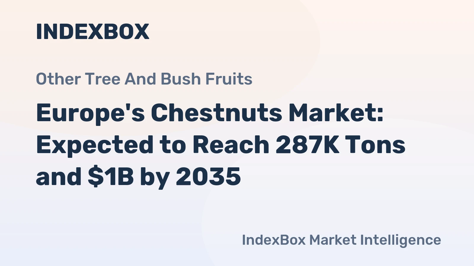 Europe's Chestnuts Market: Expected to Reach 287K Tons and $1B by 2035