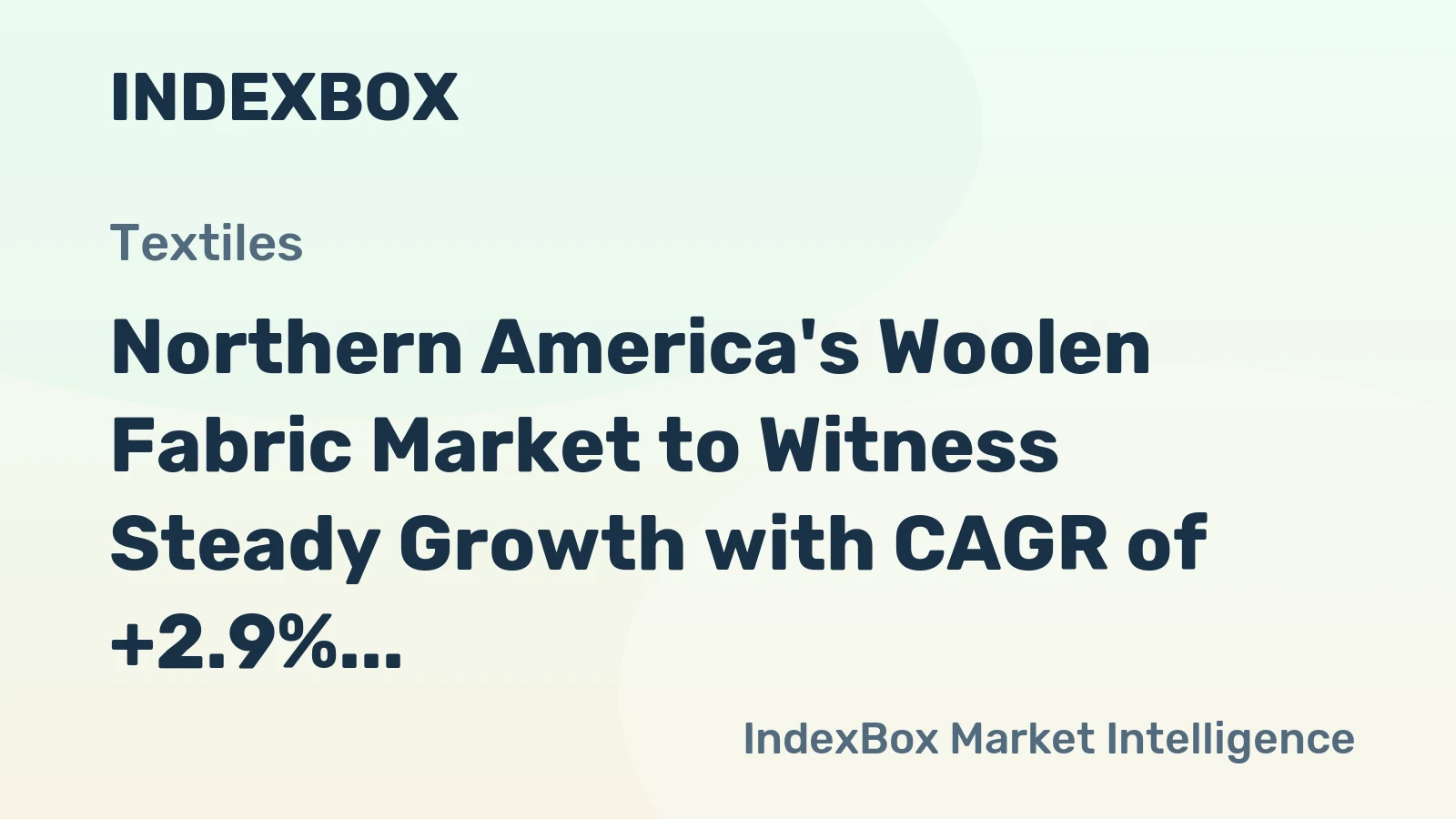 Northern America's Woolen Fabric Market to Witness Steady Growth with CAGR of +2.9%