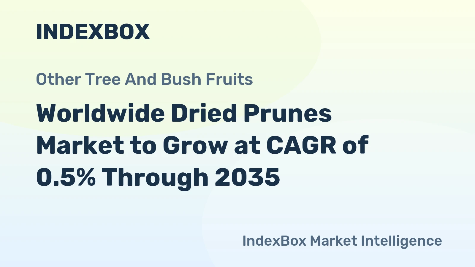 Worldwide Dried Prunes Market to Grow at CAGR of 0.5% Through 2035