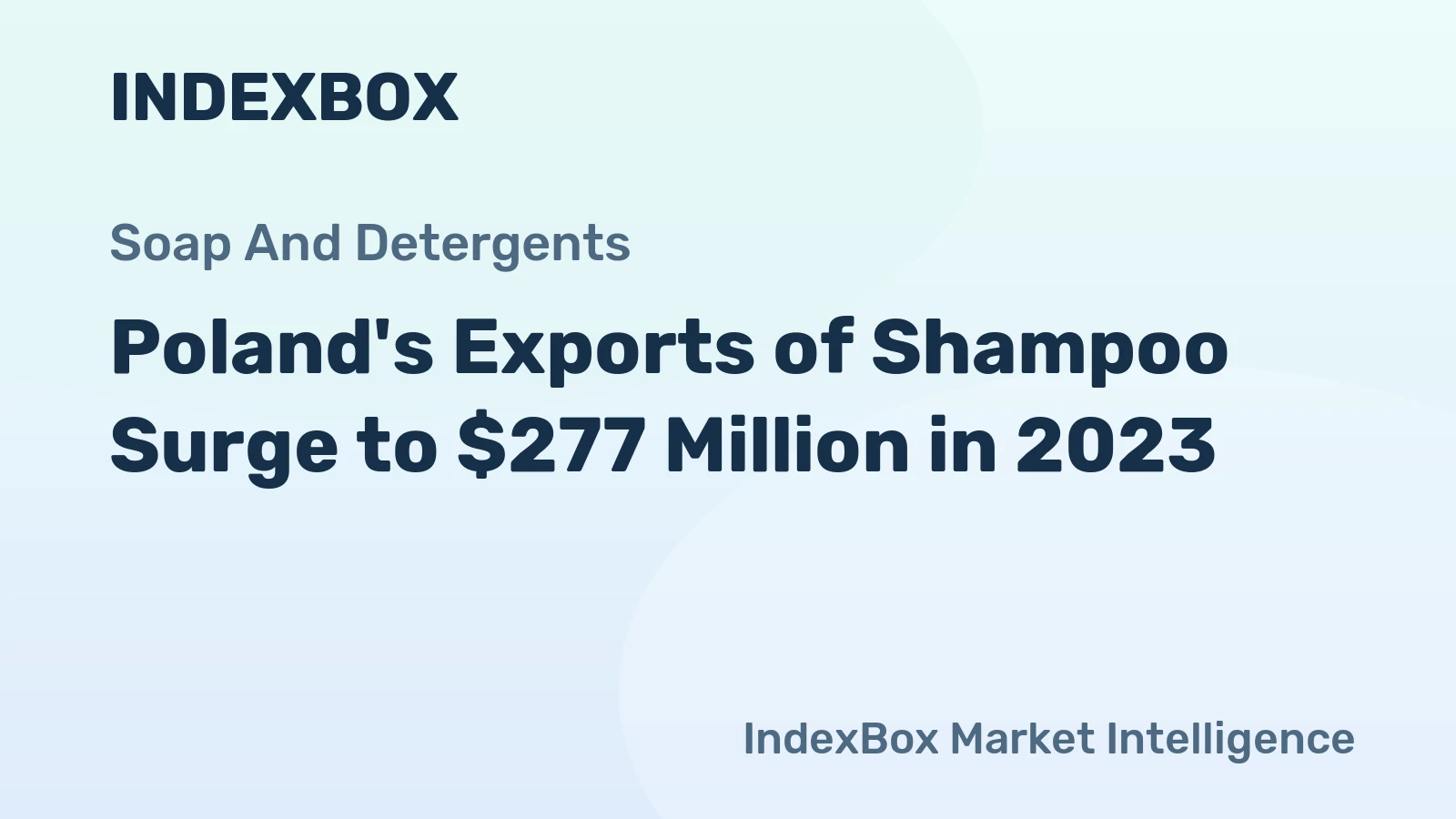Poland's Exports of Shampoo Surge to $277 Million in 2023