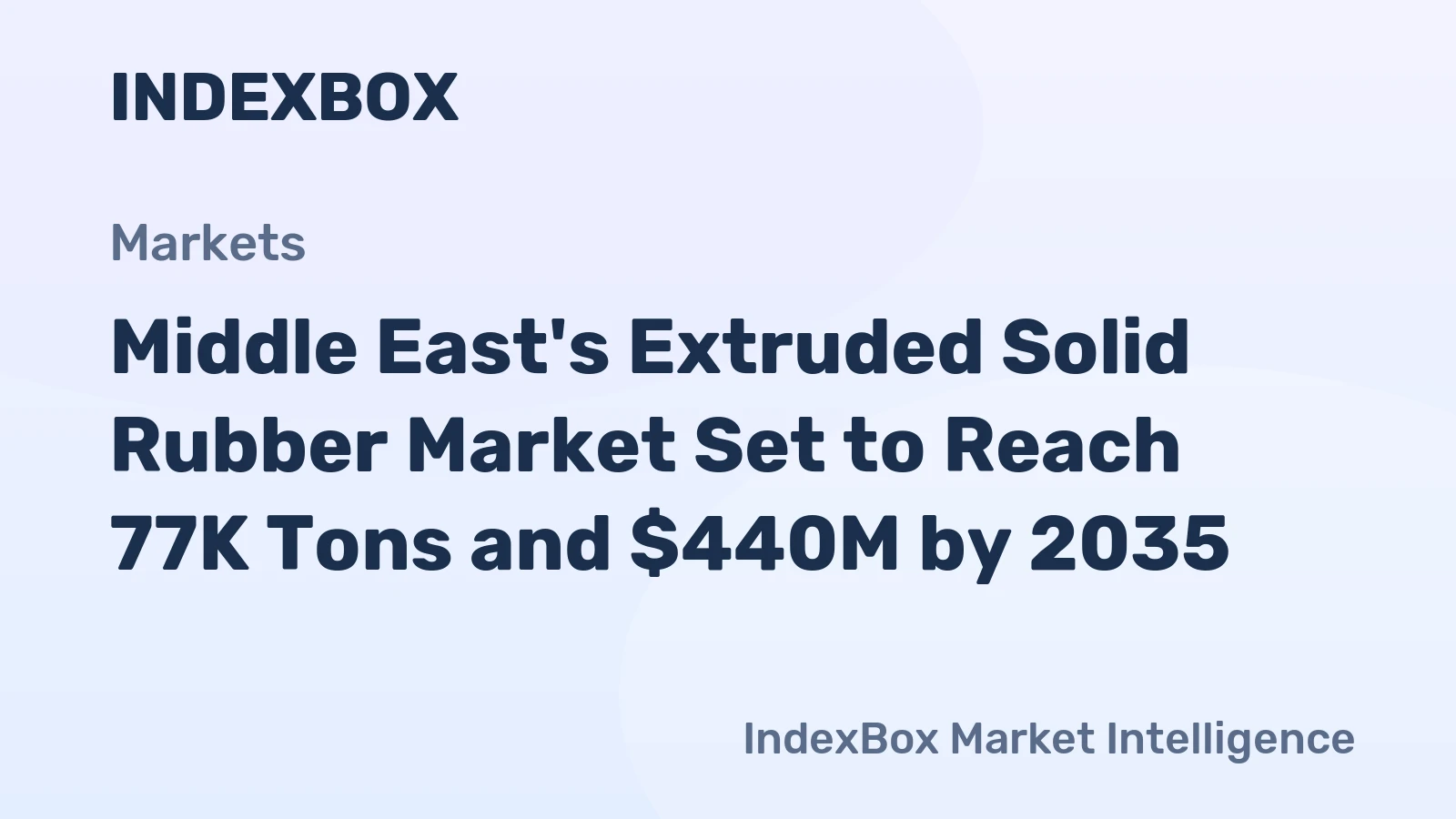 Middle East's Extruded Solid Rubber Market Set to Reach 77K Tons and $440M by 2035