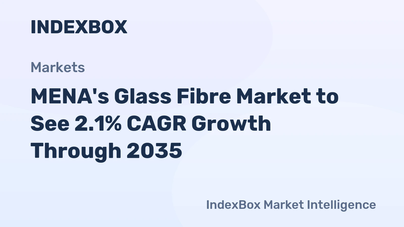 MENA's Glass Fibre Market to See 2.1% CAGR Growth Through 2035