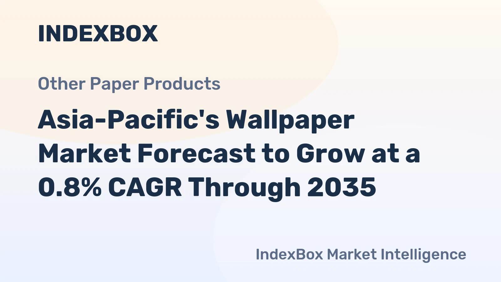 Asia-Pacific's Wallpaper Market Forecast to Grow at a 0.8% CAGR Through 2035