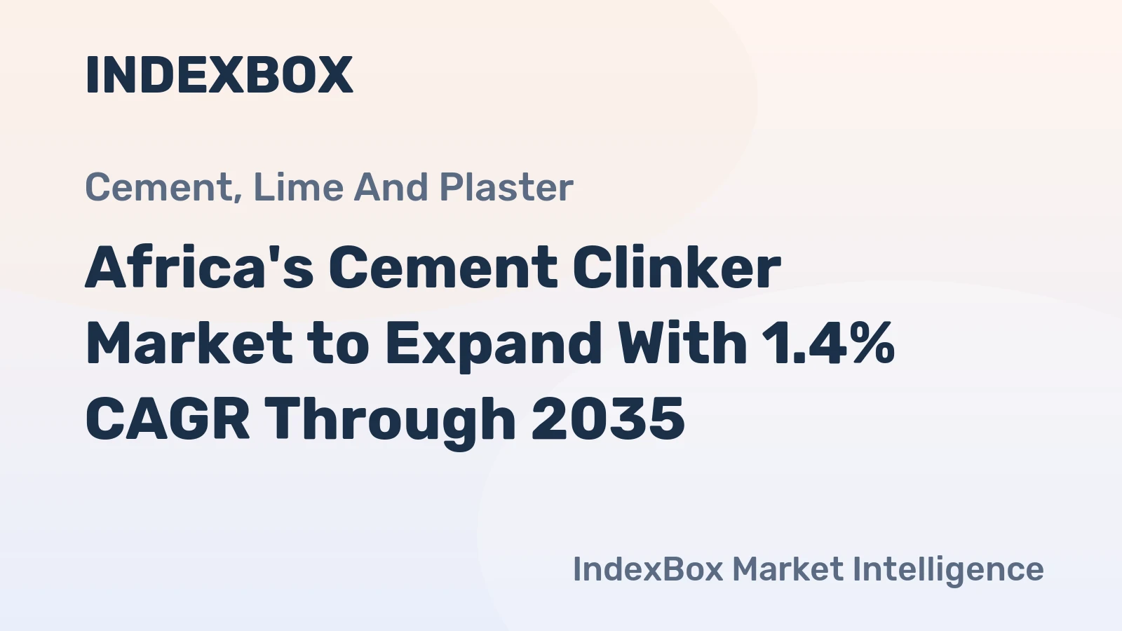 Africa's Cement Clinker Market to Expand With 1.4% CAGR Through 2035