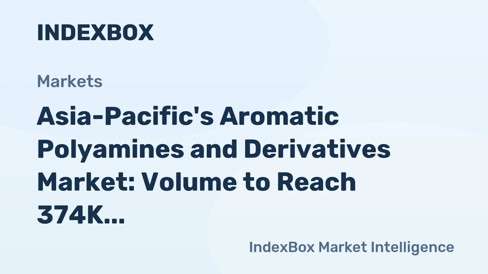 Asia-Pacific's Aromatic Polyamines and Derivatives Market: Volume to Reach 374K Tons, Value to Hit $1.8B by 2035