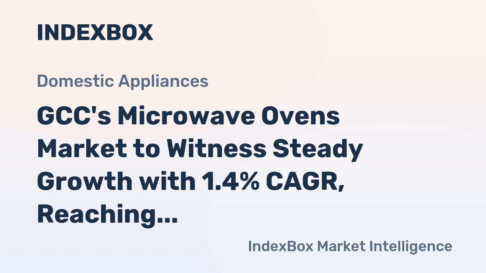 GCC's Microwave Ovens Market to Witness Steady Growth with 1.4% CAGR, Reaching $180M by 2035