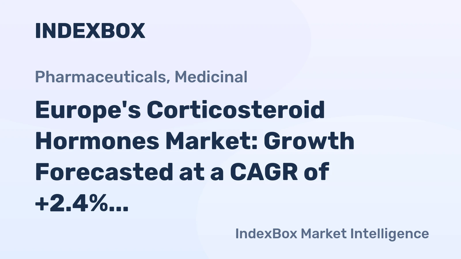 Europe's Corticosteroid Hormones Market: Growth Forecasted at a CAGR of +2.4% from 2024 to 2035, Reaching $55.8B in Value