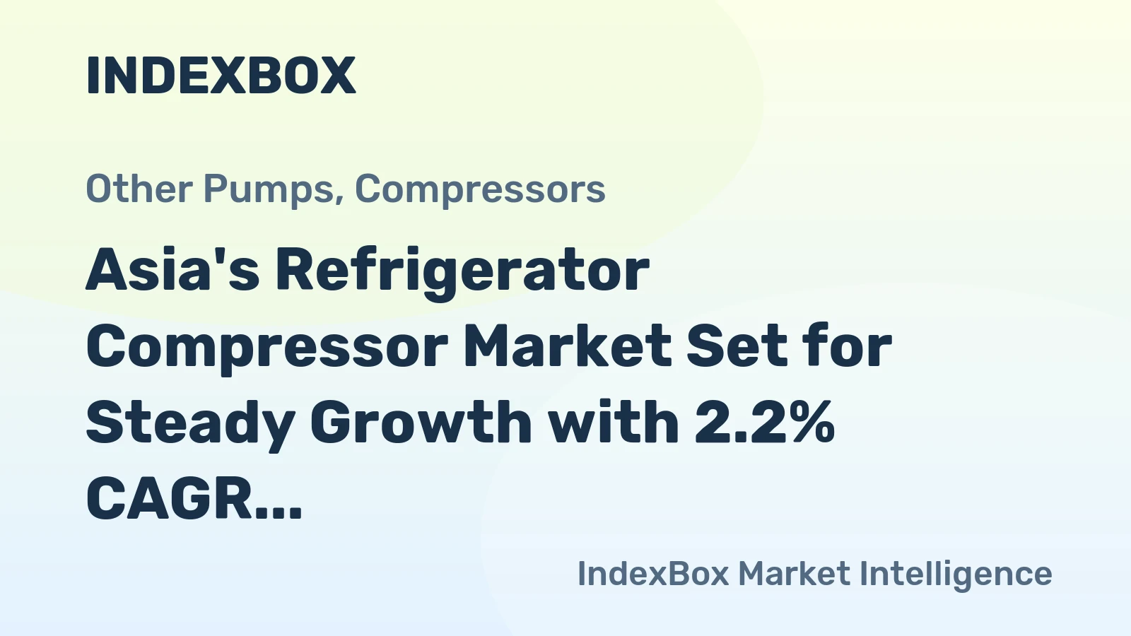Asia's Refrigerator Compressor Market Set for Steady Growth with 2.2% CAGR in Value Through 2035