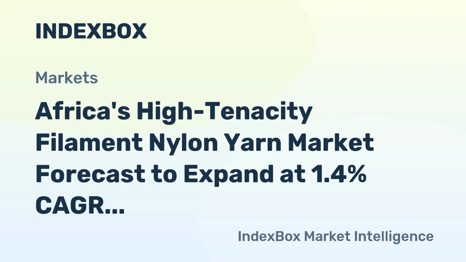 Africa's High-Tenacity Filament Nylon Yarn Market Forecast to Expand at 1.4% CAGR Through 2035