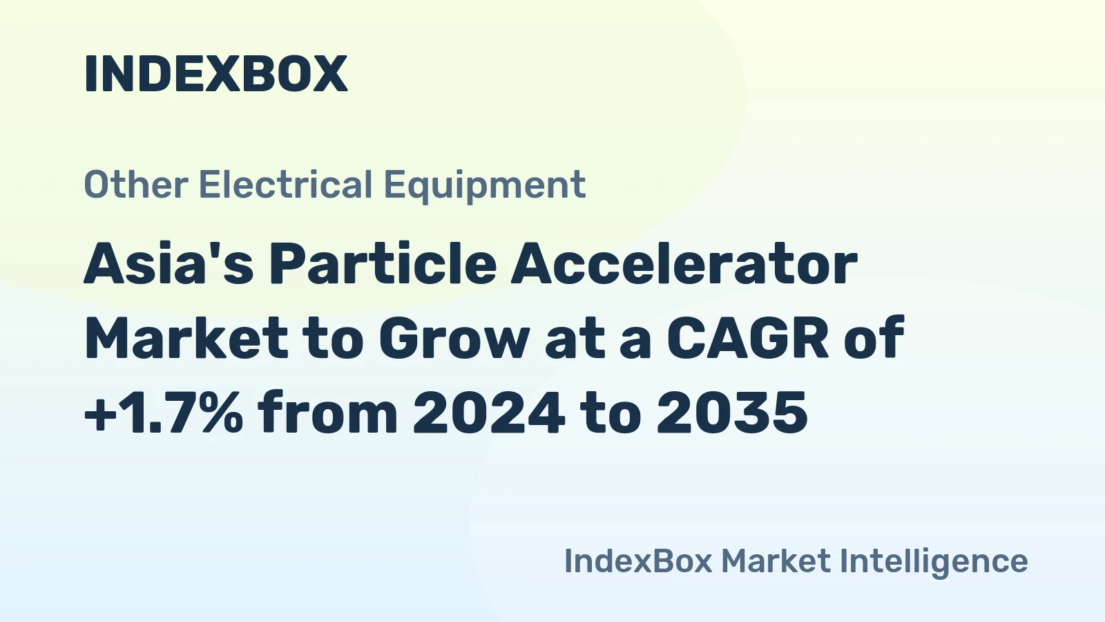 Asia's Particle Accelerator Market to Grow at a CAGR of +1.7% from 2024 to 2035