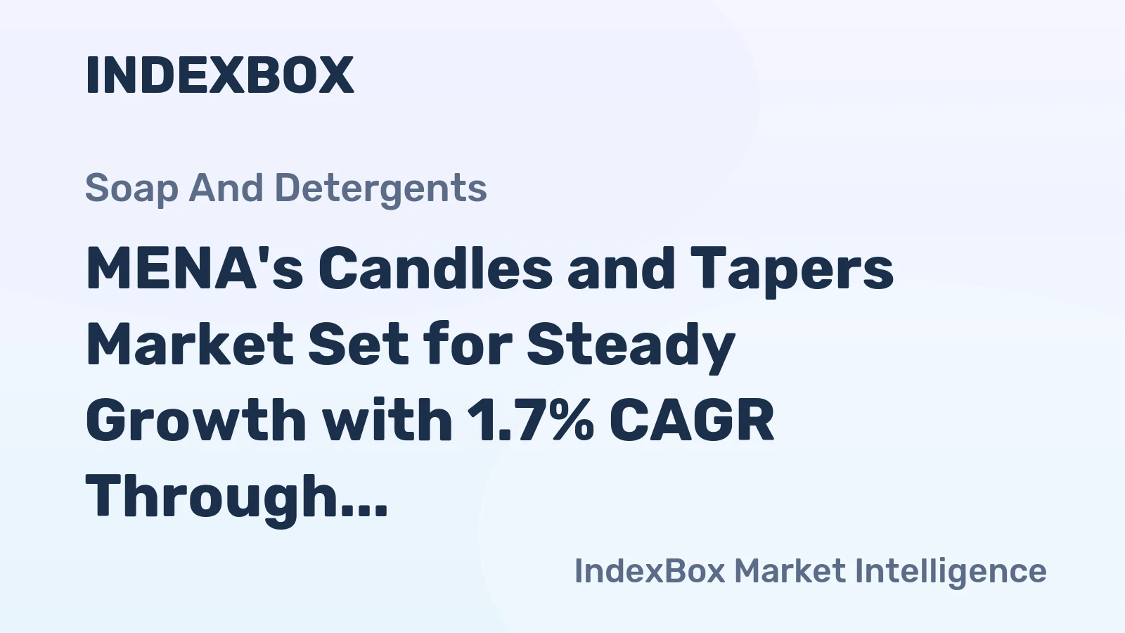 MENA's Candles and Tapers Market Set for Steady Growth with 1.7% CAGR Through 2035