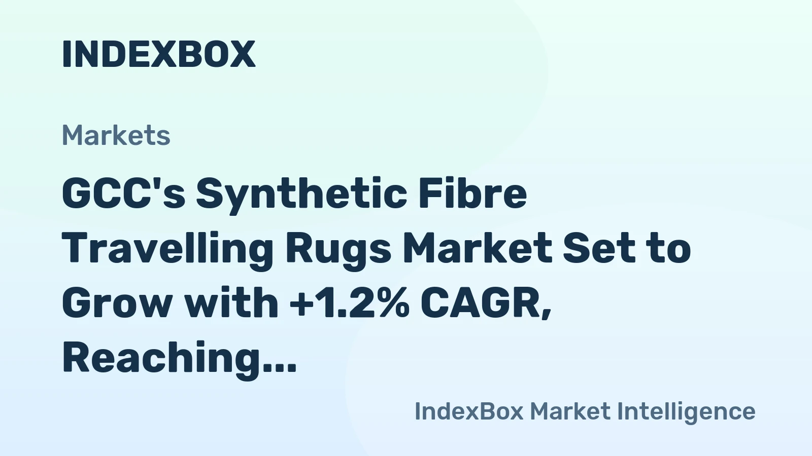 GCC's Synthetic Fibre Travelling Rugs Market Set to Grow with +1.2% CAGR, Reaching 87M Units by 2035