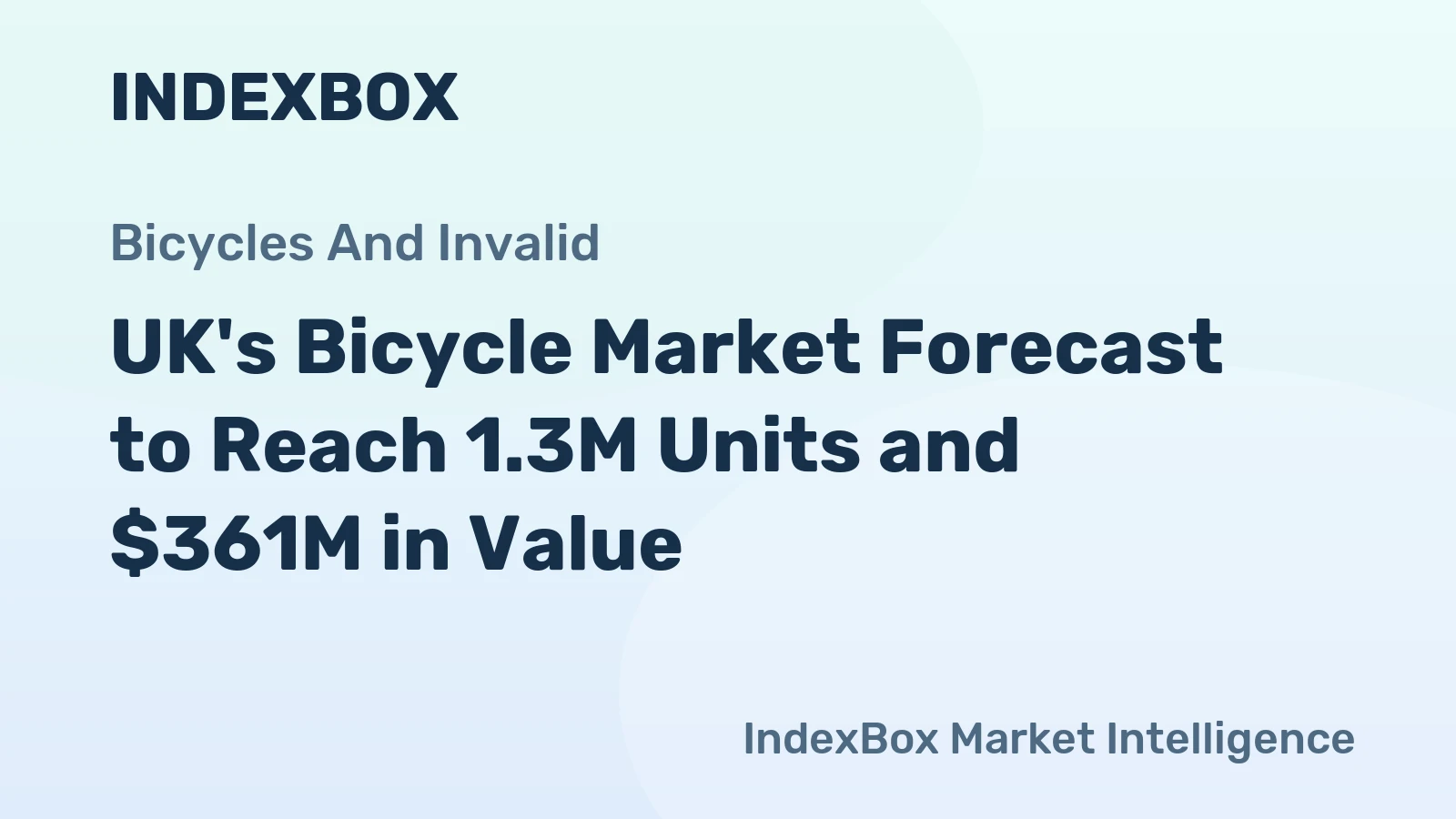 UK's Bicycle Market Forecast to Reach 1.3M Units and $361M in Value