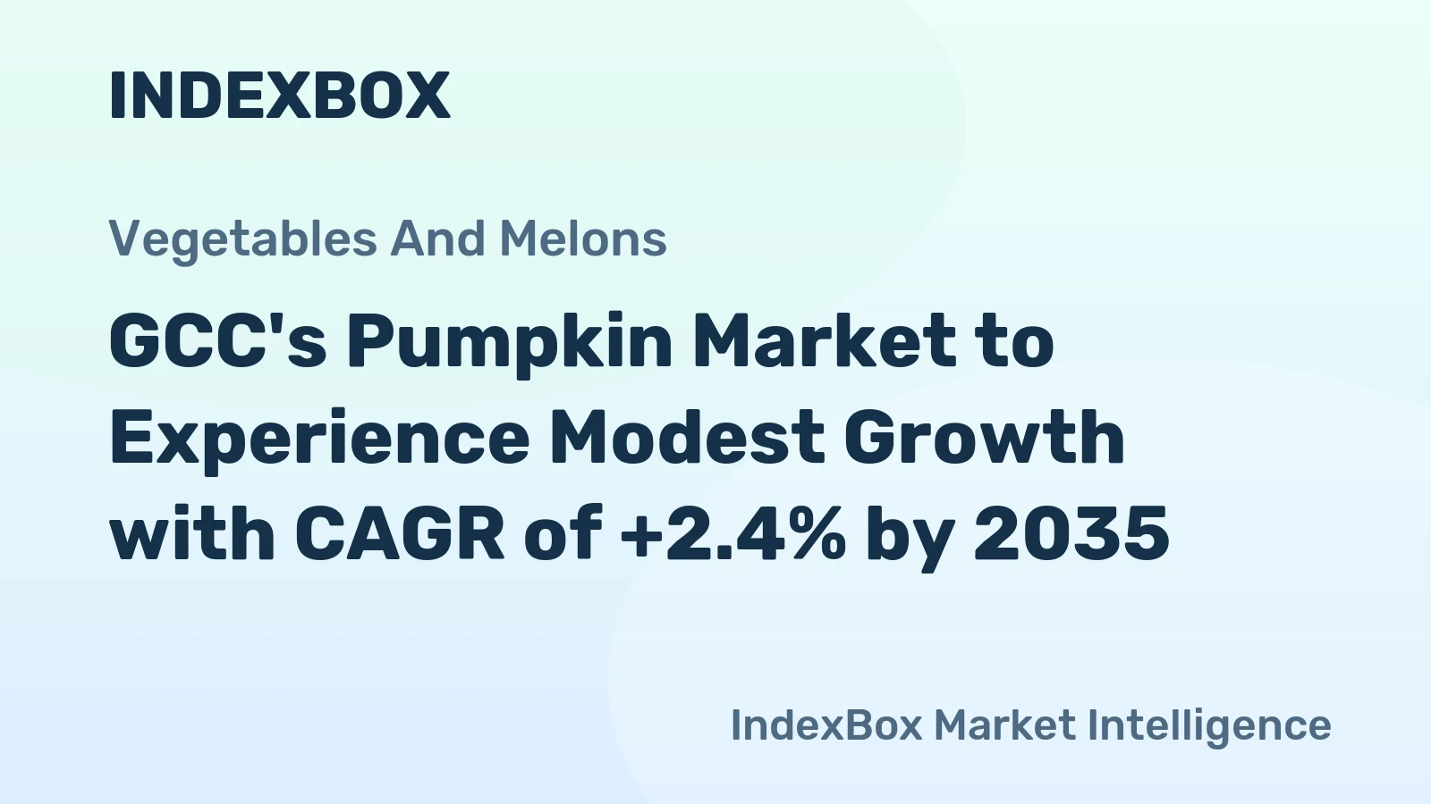 GCC's Pumpkin Market to Experience Modest Growth with CAGR of +2.4% by 2035