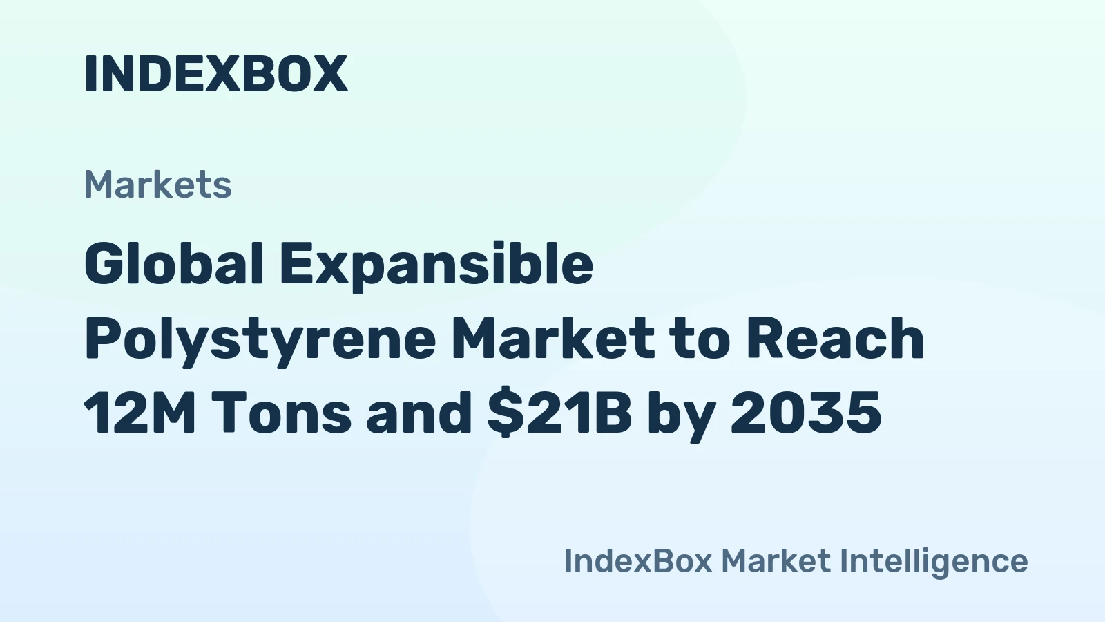 Global Expansible Polystyrene Market to Reach 12M Tons and $21B by 2035