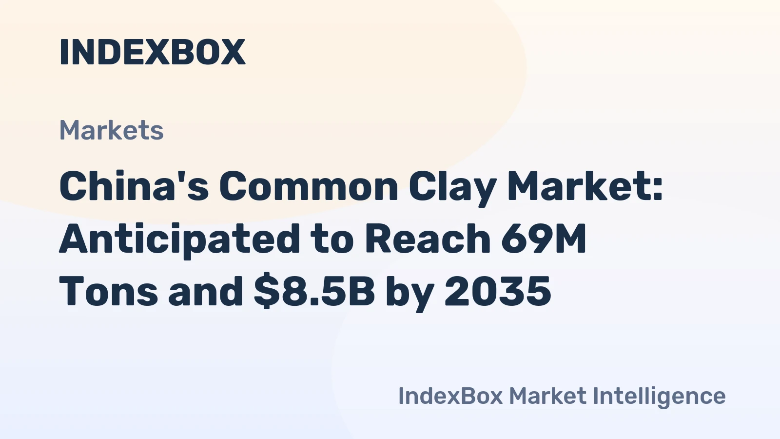 China's Common Clay Market: Anticipated to Reach 69M Tons and $8.5B by 2035