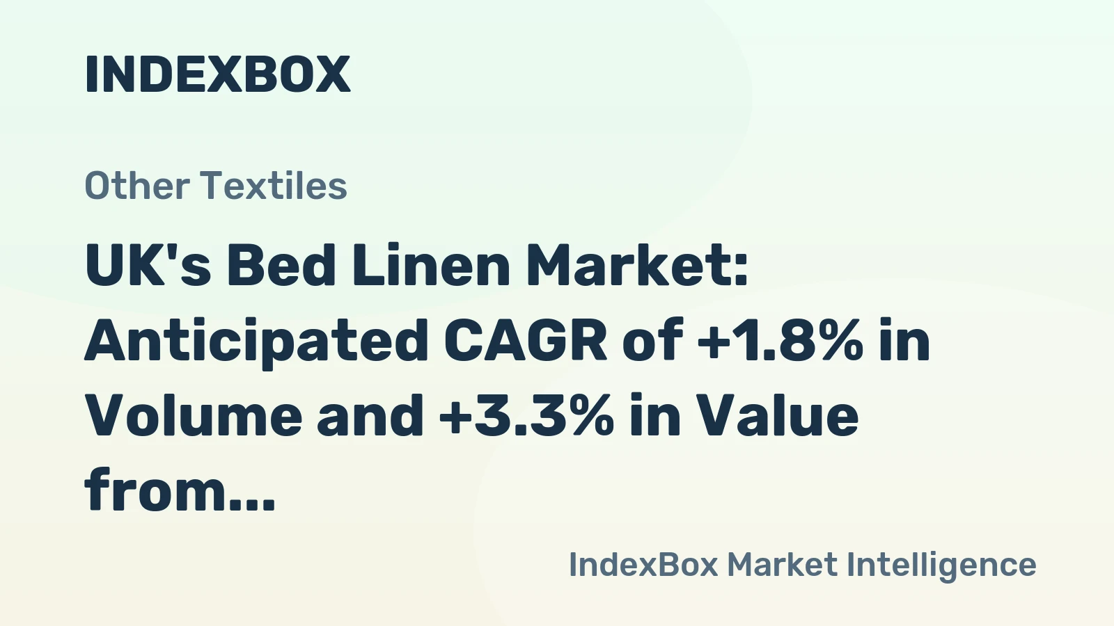 UK's Bed Linen Market: Anticipated CAGR of +1.8% in Volume and +3.3% in Value from 2024-2035