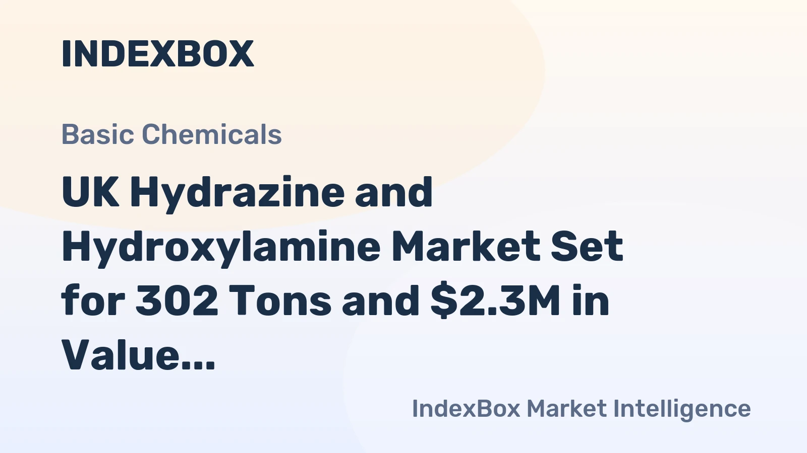 UK Hydrazine and Hydroxylamine Market Set for 302 Tons and $2.3M in Value by 2035