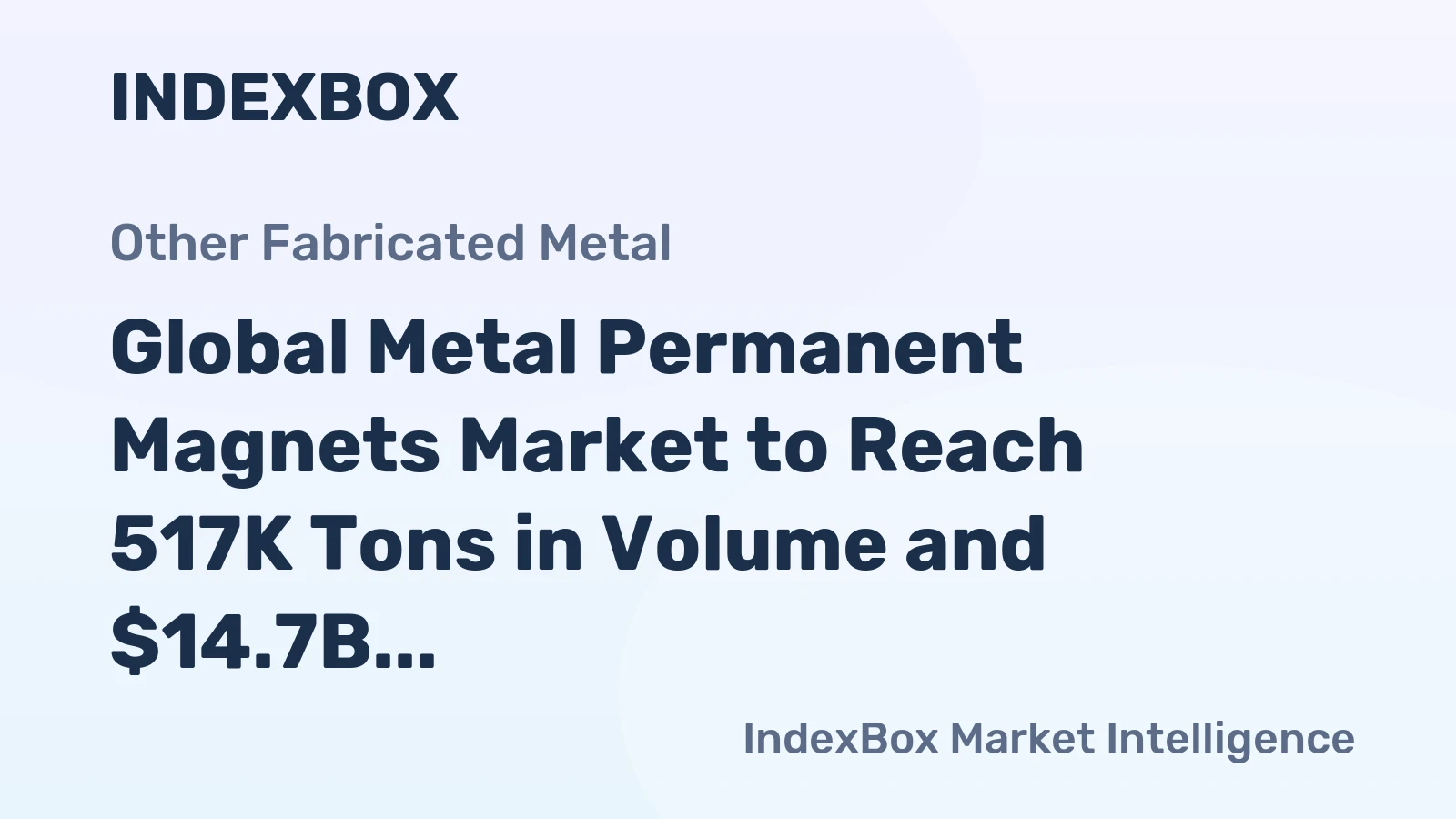 Global Metal Permanent Magnets Market to Reach 517K Tons in Volume and $14.7B in Value by 2035