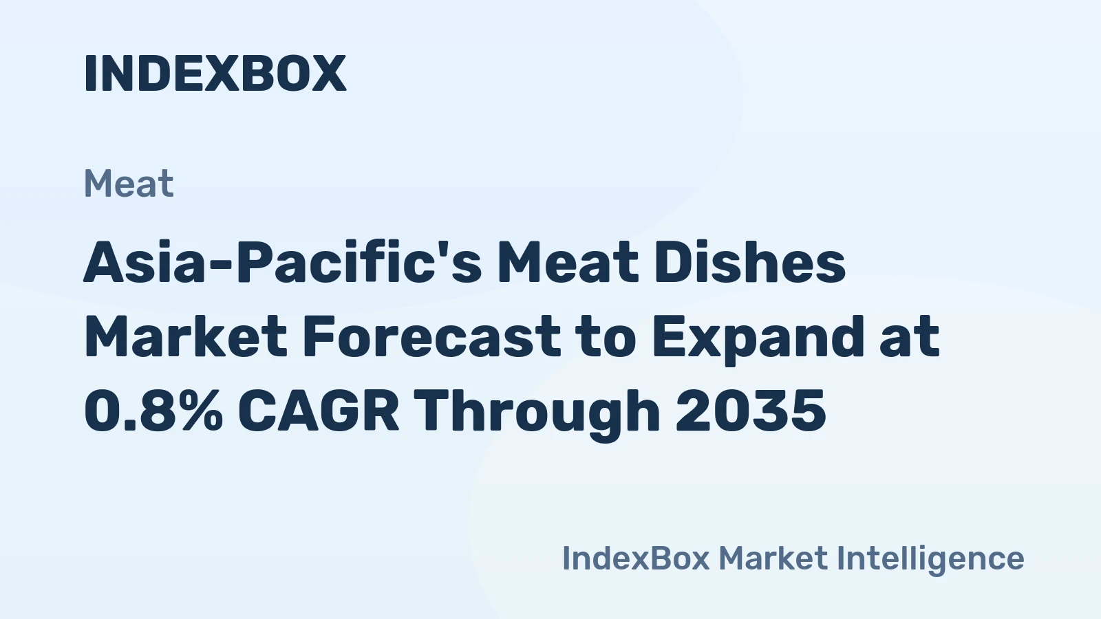 Asia-Pacific's Meat Dishes Market Forecast to Expand at 0.8% CAGR Through 2035