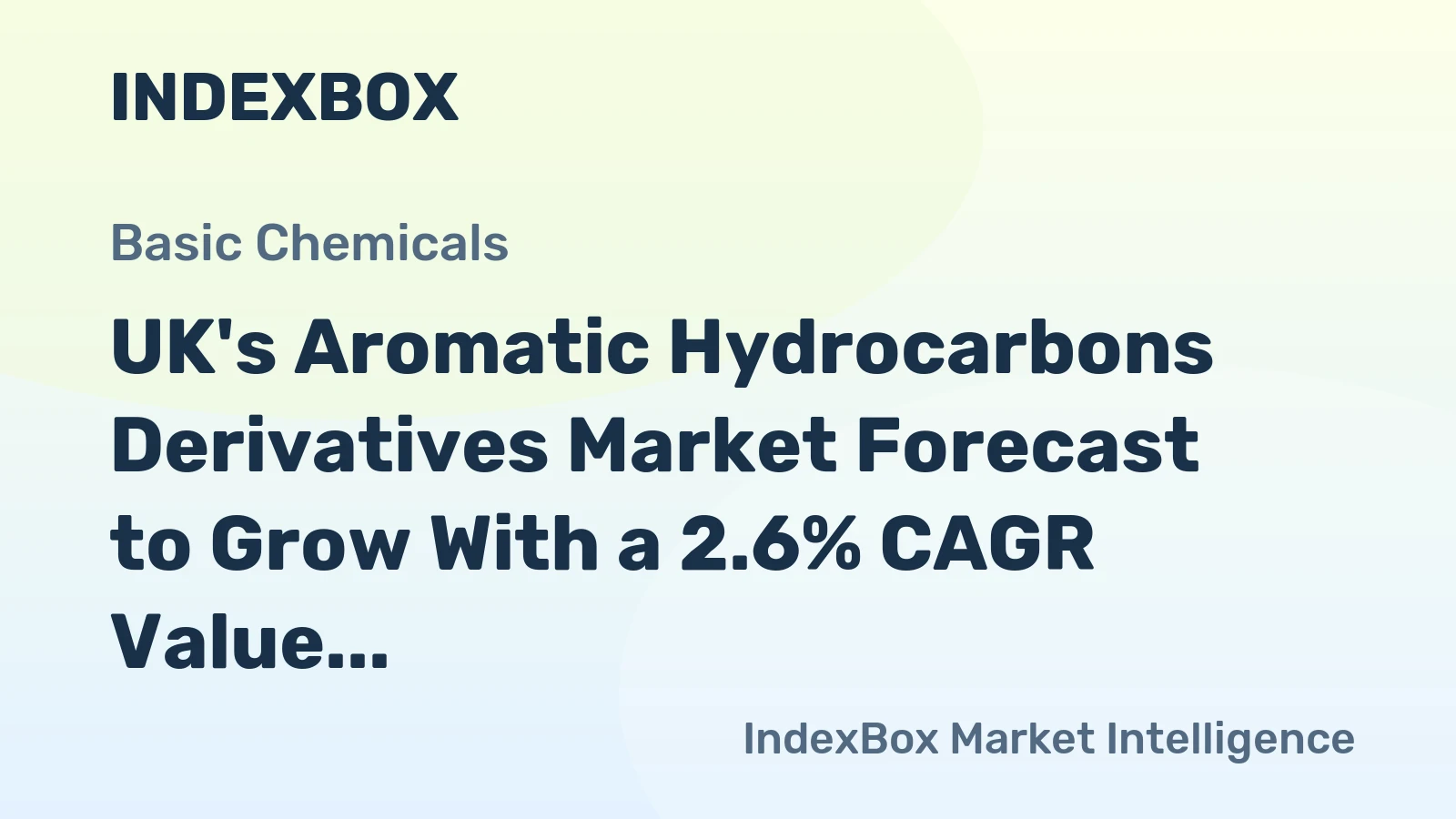 UK's Aromatic Hydrocarbons Derivatives Market Forecast to Grow With a 2.6% CAGR Value Increase