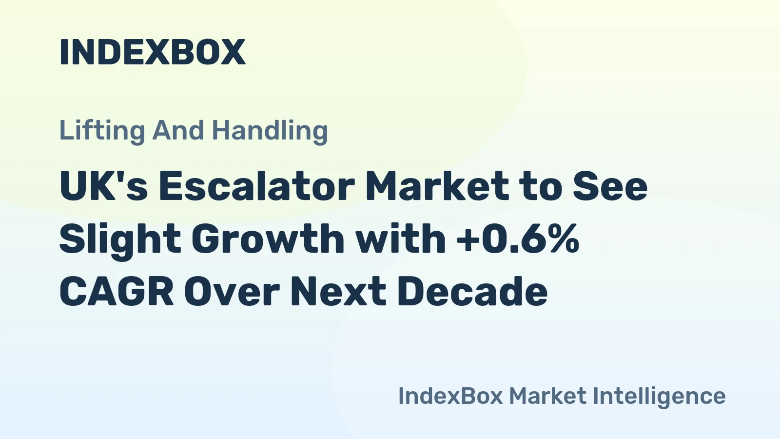 UK's Escalator Market to See Slight Growth with +0.6% CAGR Over Next Decade