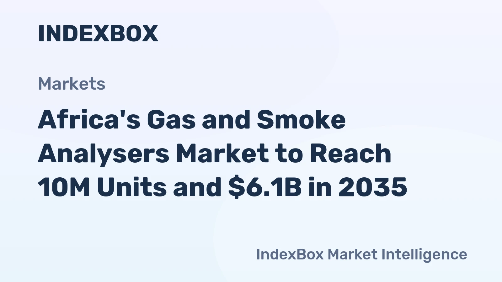 Africa's Gas and Smoke Analysers Market to Reach 10M Units and $6.1B in 2035