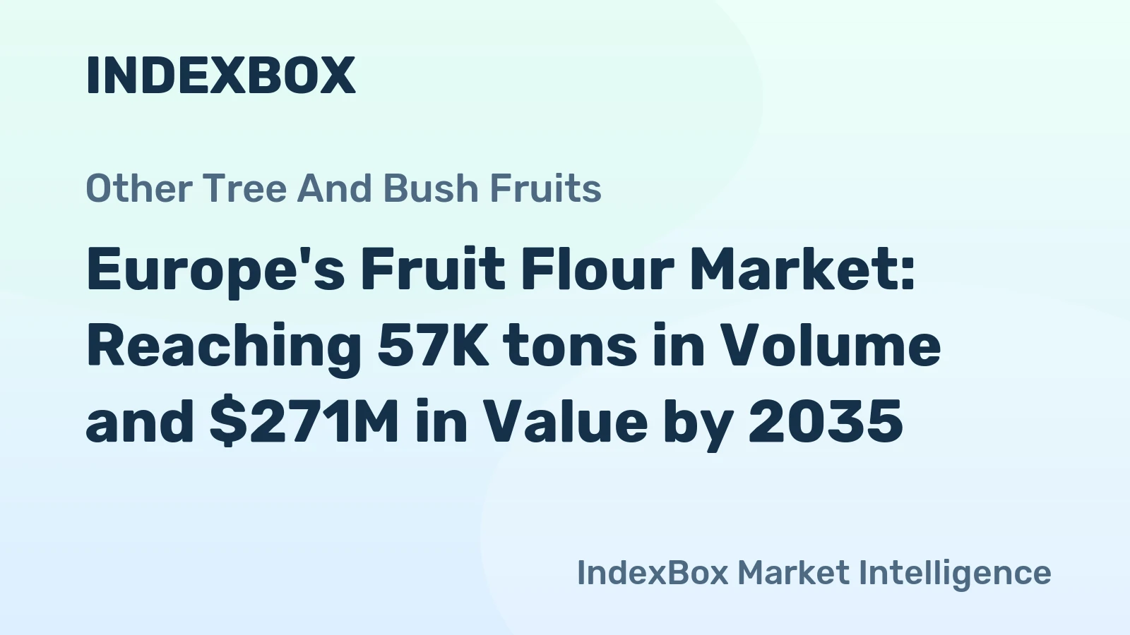 Europe's Fruit Flour Market: Reaching 57K tons in Volume and $271M in Value by 2035